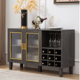 Reliancer 47.2” Buffet Sideboard Cabinet with Storage,Modern Farmhouse ...