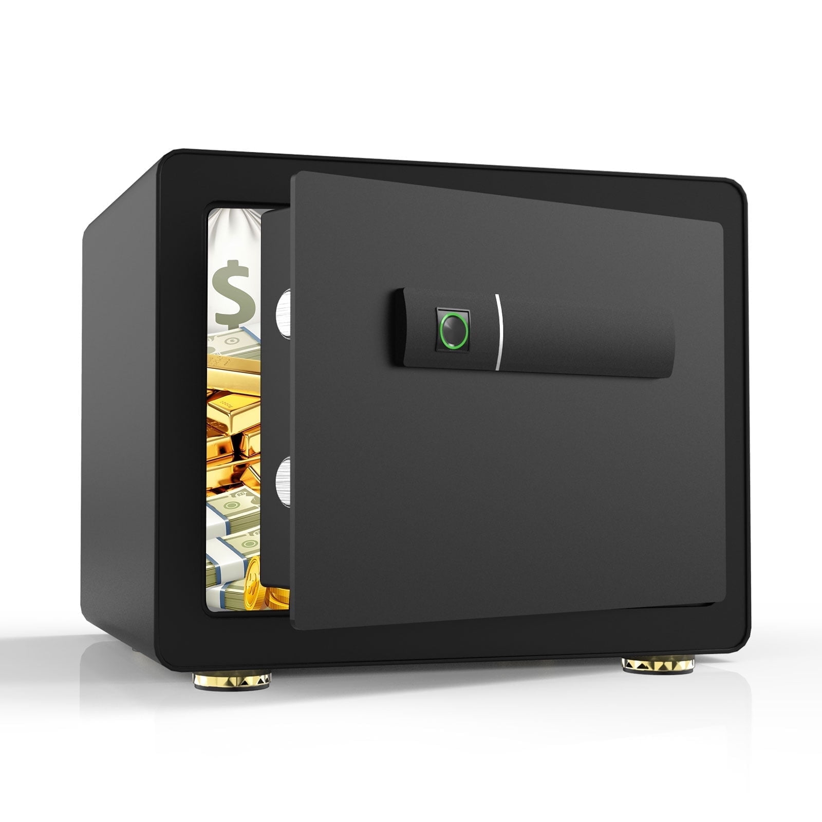 Reliancer 0.9 Cubic Feet Biometric Safe with Auto-Open Fingerprint ...