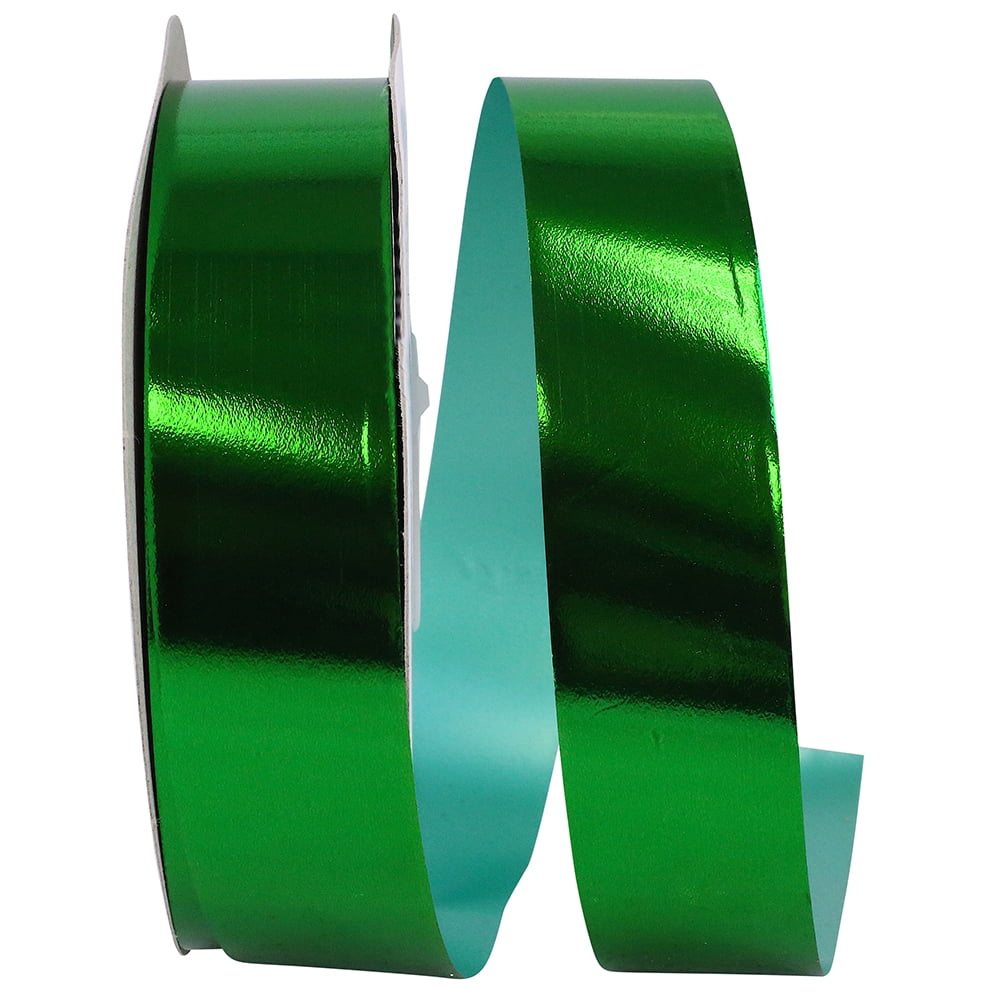 Reliant Ribbon - 16040-510-09C, Metallic Polypro Rd Ribbon, Emerald, 1 ...