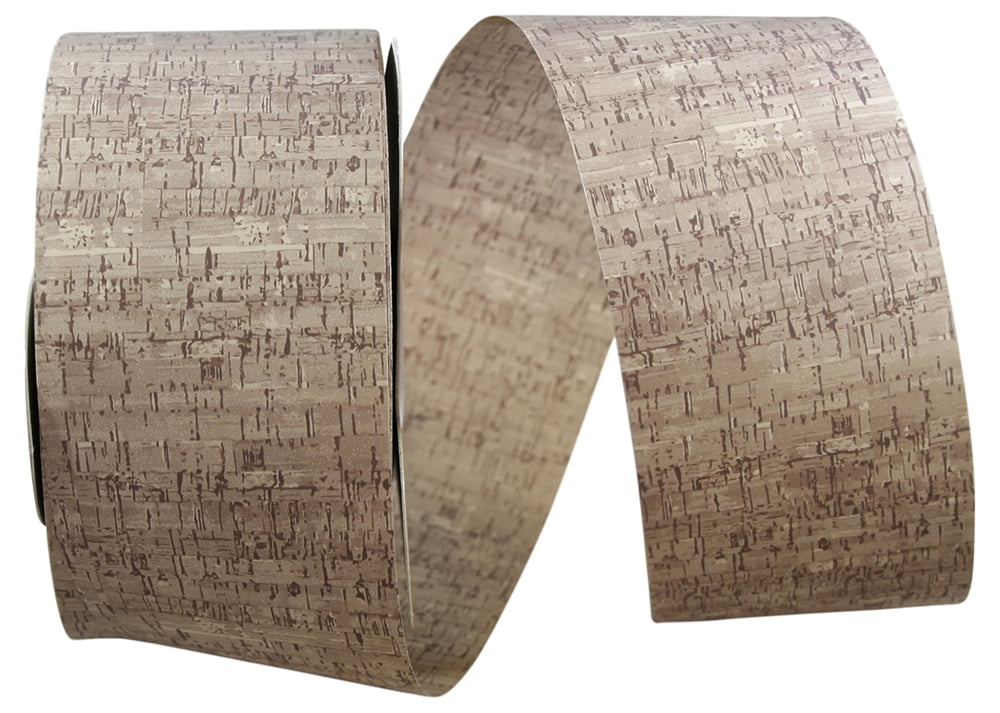 Reliant Ribbon - 16047-750-40V, Cork Roll Rd Ribbon, Natural, 2-5/8 ...