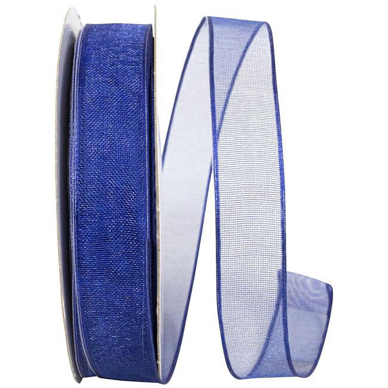 Reliant Ribbon - 25733W-050-03J, Woven Sheer Luxury Wired Edge Ribbon ...