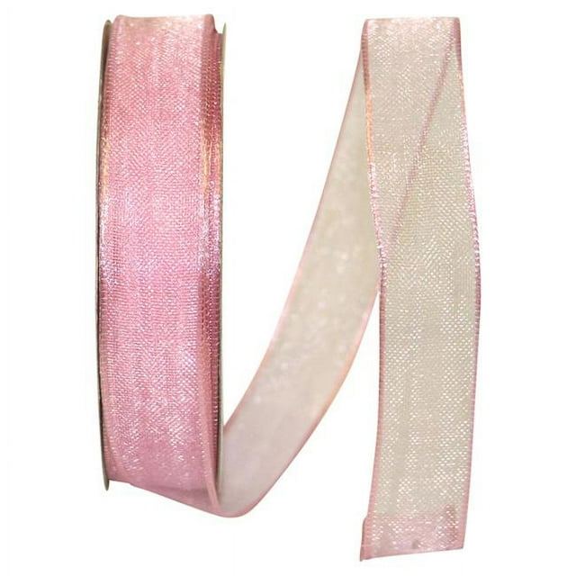 Reliant Ribbon - 25733W-061-03J, Woven Sheer Luxury Wired Edge Ribbon ...