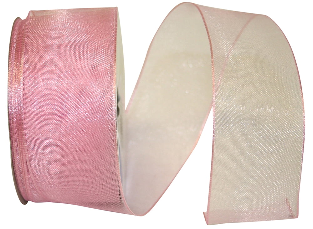 Reliant Ribbon - 25733W-061-09J, Woven Sheer Luxury Wired Edge Ribbon ...