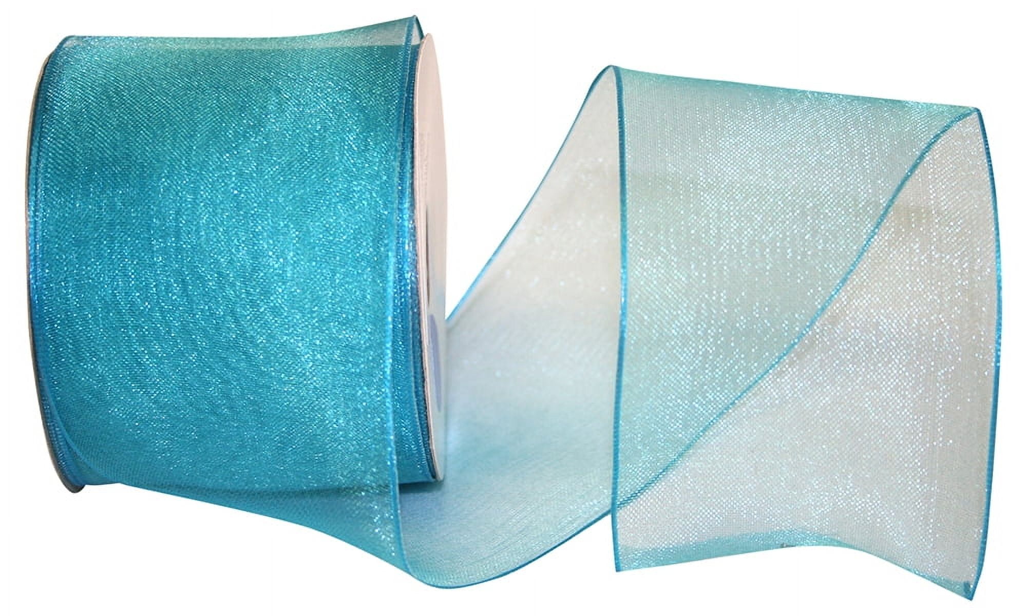 Reliant Ribbon - 25733W-913-40J, Woven Sheer Luxury Wired Edge Ribbon ...