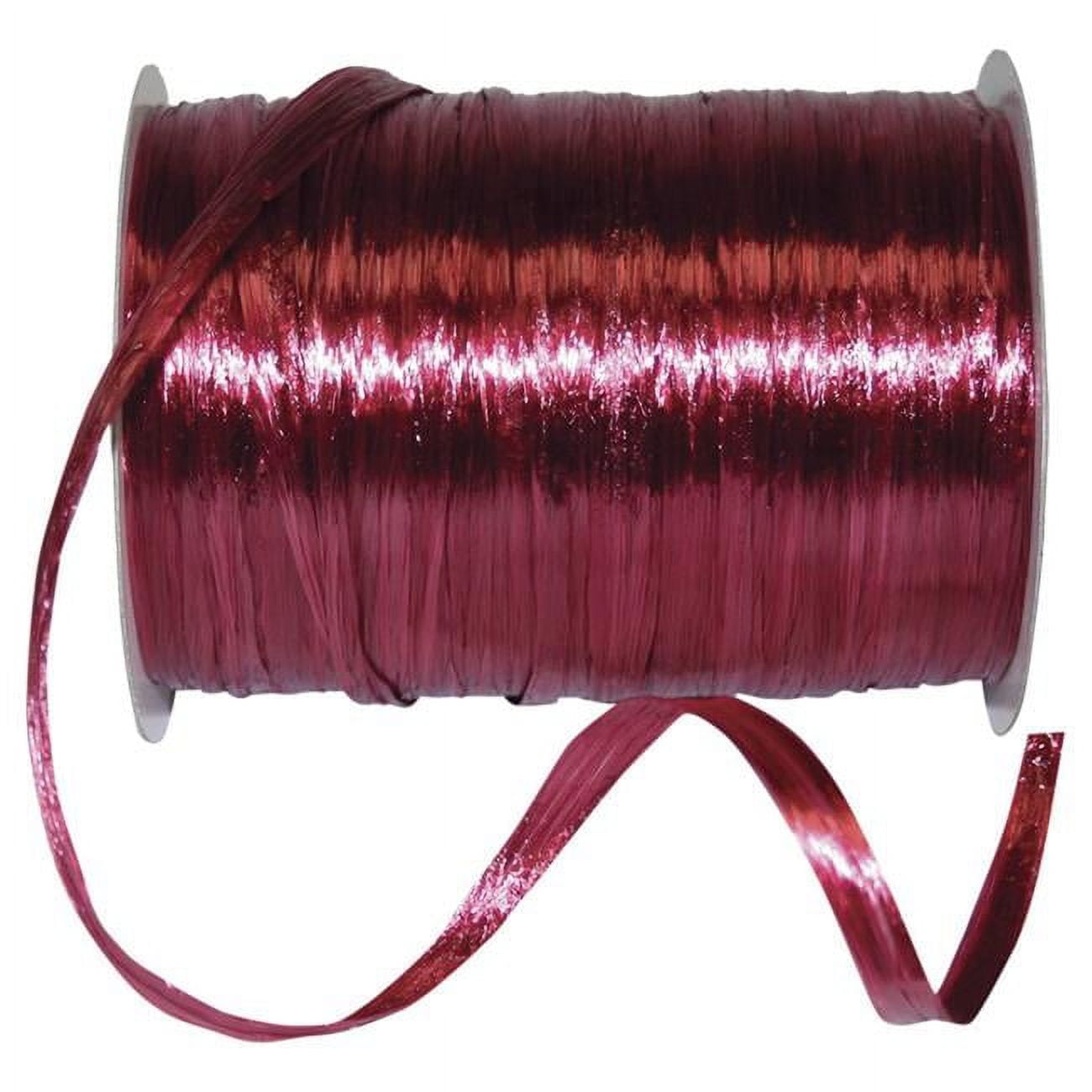 Reliant Ribbon - 25769-090-01C, Raffia Prime - Pearl Ribbon, Burgundy ...