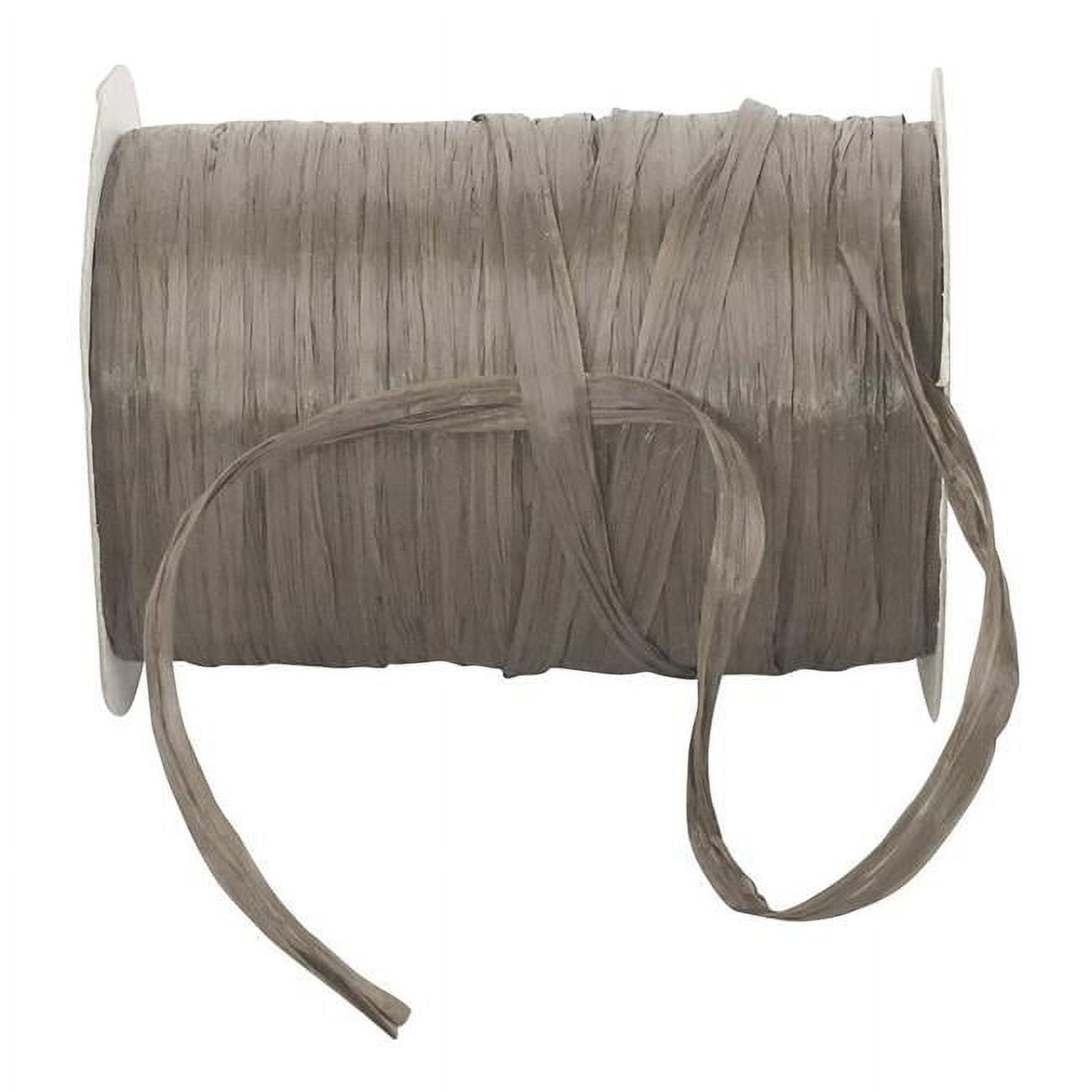 Reliant Ribbon - 25770-964-01C, Raffia Prime - Matte Ribbon, Taupe, 1/4 ...