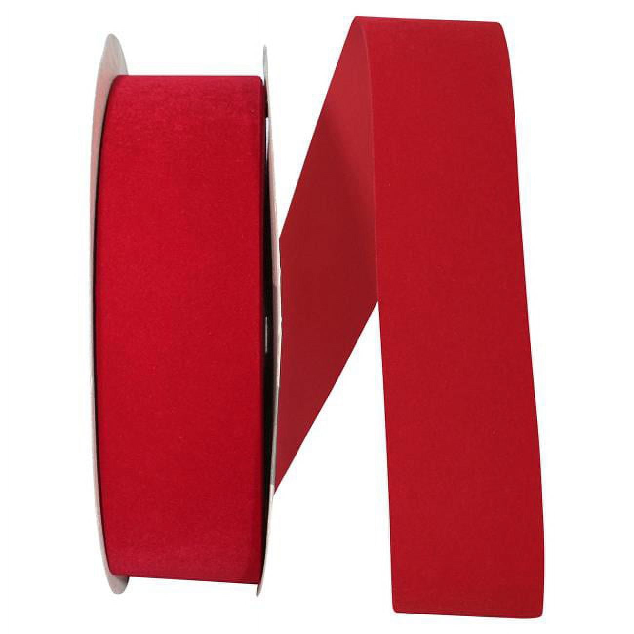 Reliant Ribbon - 3900-065-09J, Velvet Duro Domestic Ribbon, Red, 1-3/8 ...
