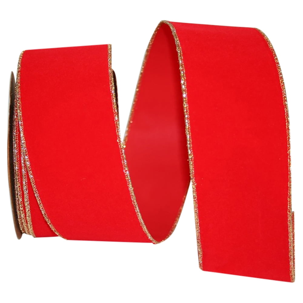 Reliant Ribbon - 3934M-211-10J, Velvet Commercial Heavy Wired Edge ...