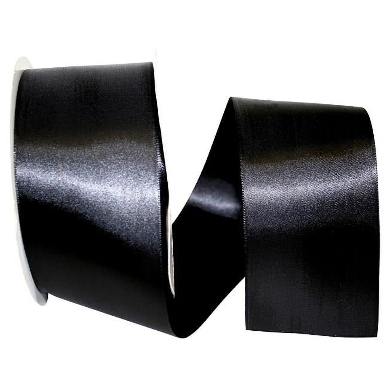 Reliant Ribbon - 4950-031-40K, Double Face Satin - Dfs Ribbon, Black, 2 ...