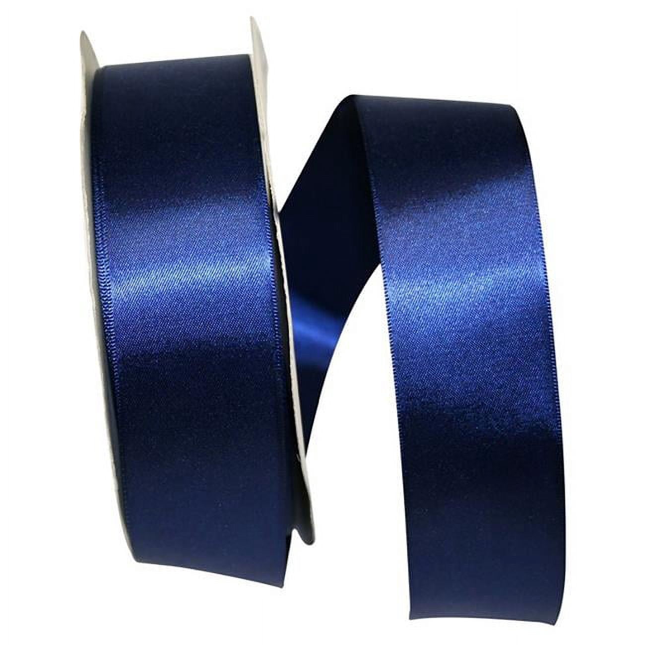 Reliant Ribbon - 4950-055-09K, Double Face Satin - Dfs Ribbon, Navy, 1 ...