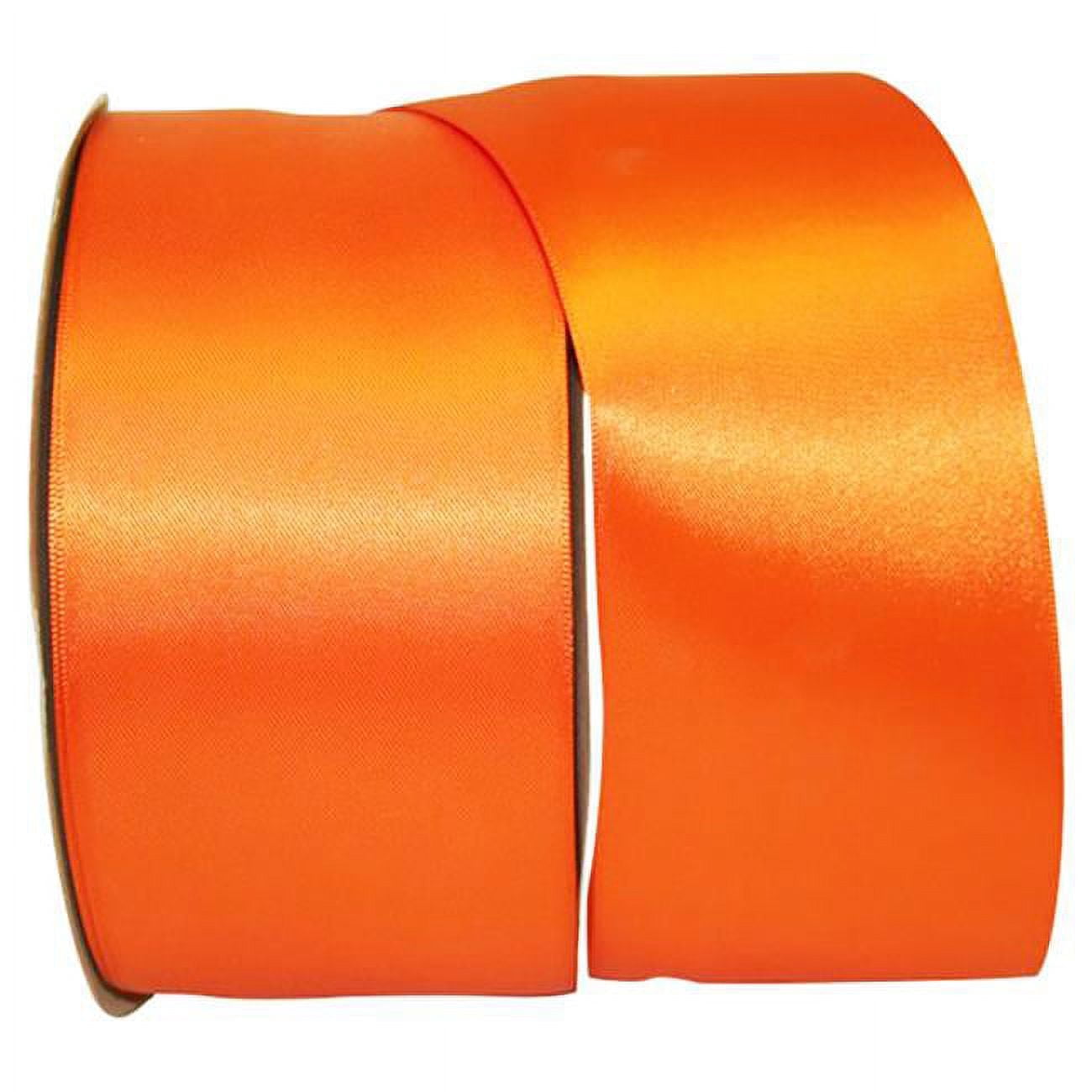 Reliant Ribbon - 4950-058-40K, Double Face Satin - Dfs Ribbon, Orange ...
