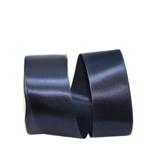 Offray Ribbon, Navy Blue 2 1/4 inch Single Face Satin Polyester Ribbon ...