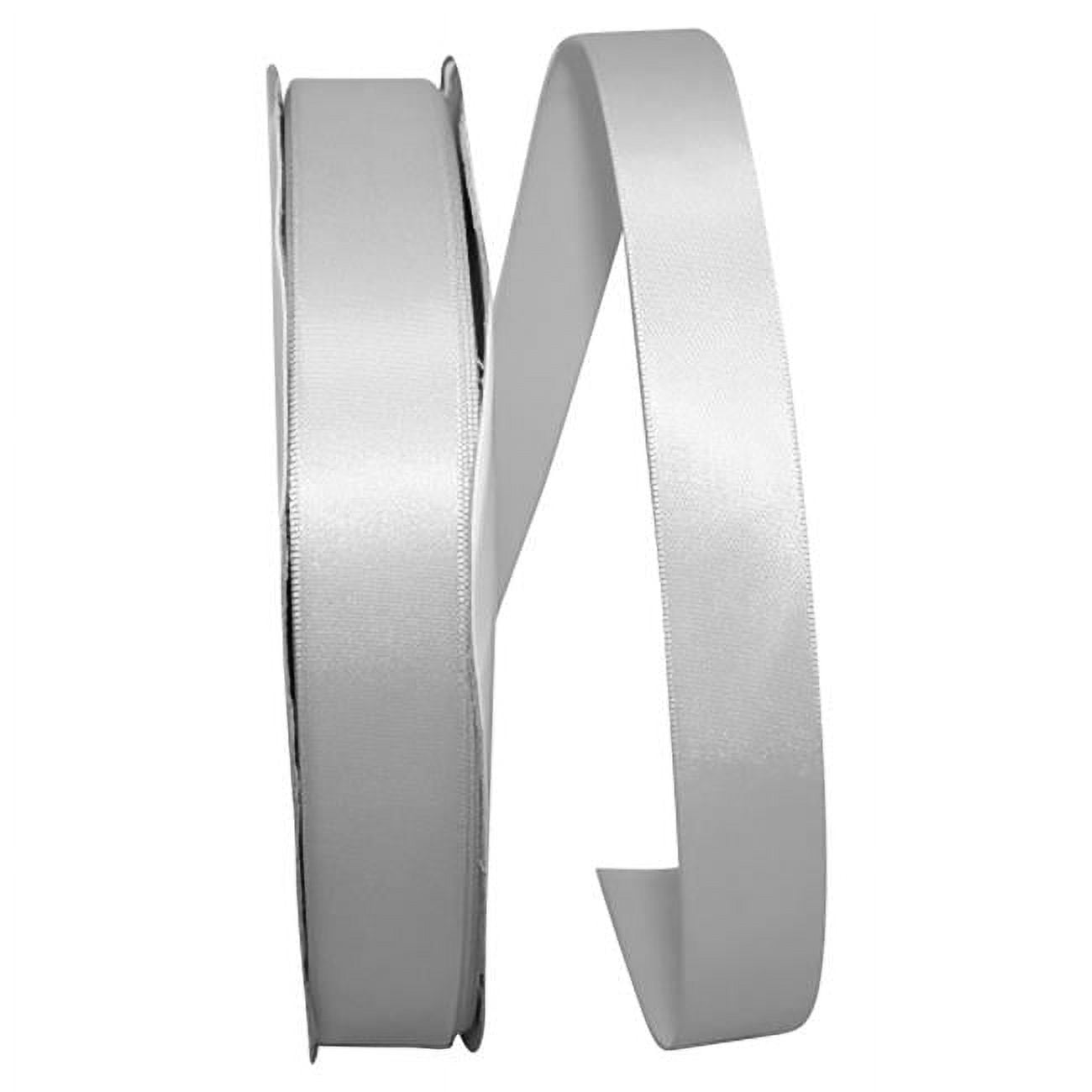 Reliant Ribbon - 5150-007-05C, Single Face Sfs Satin Ribbon, Shell Grey ...