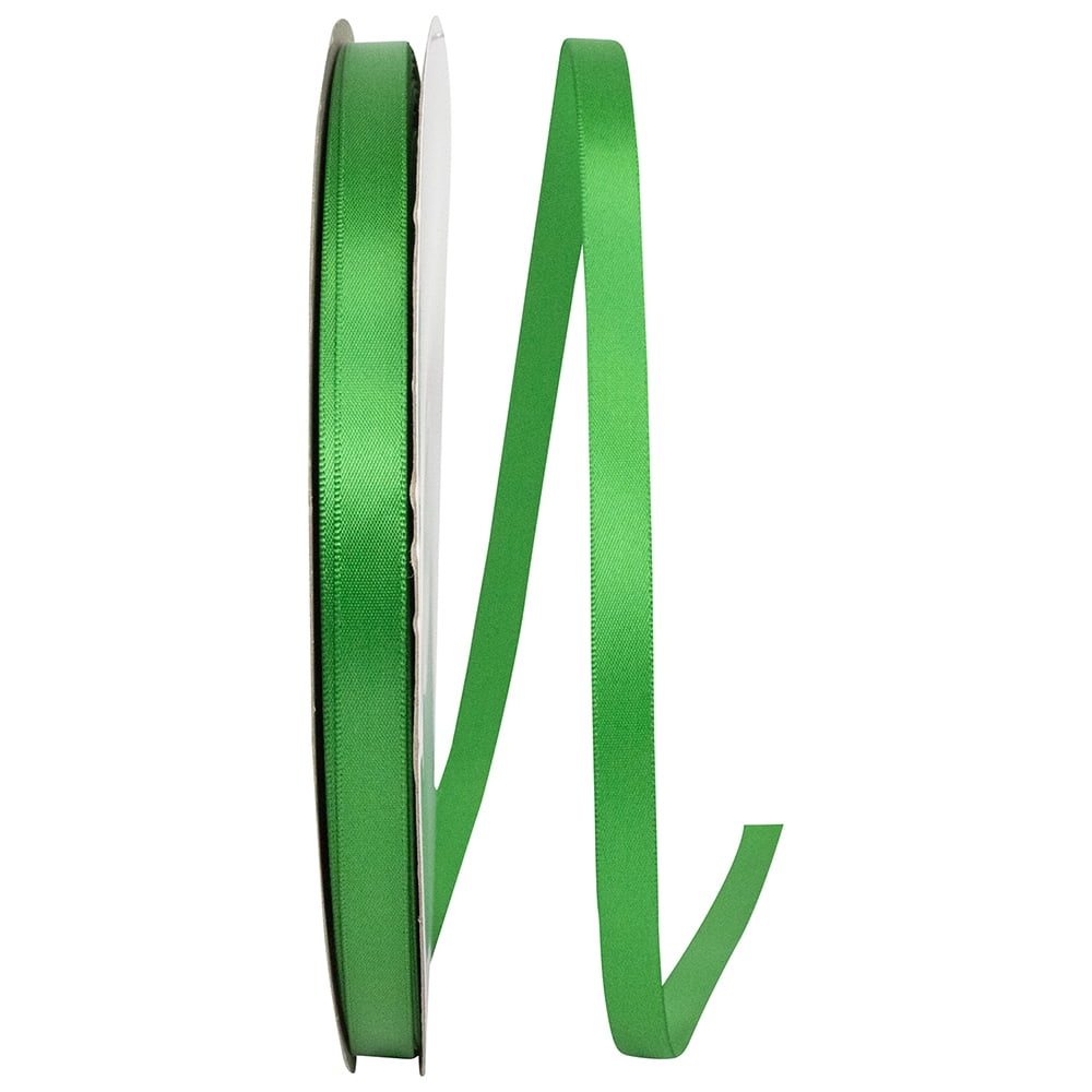 Reliant Ribbon - 5150-510-15C, Single Face Sfs Satin Ribbon, Emerald, 3 ...