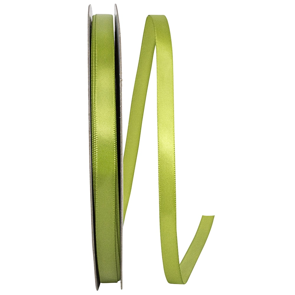 Reliant Ribbon - 5150-535-15C, Single Face Sfs Satin Ribbon, Green ...