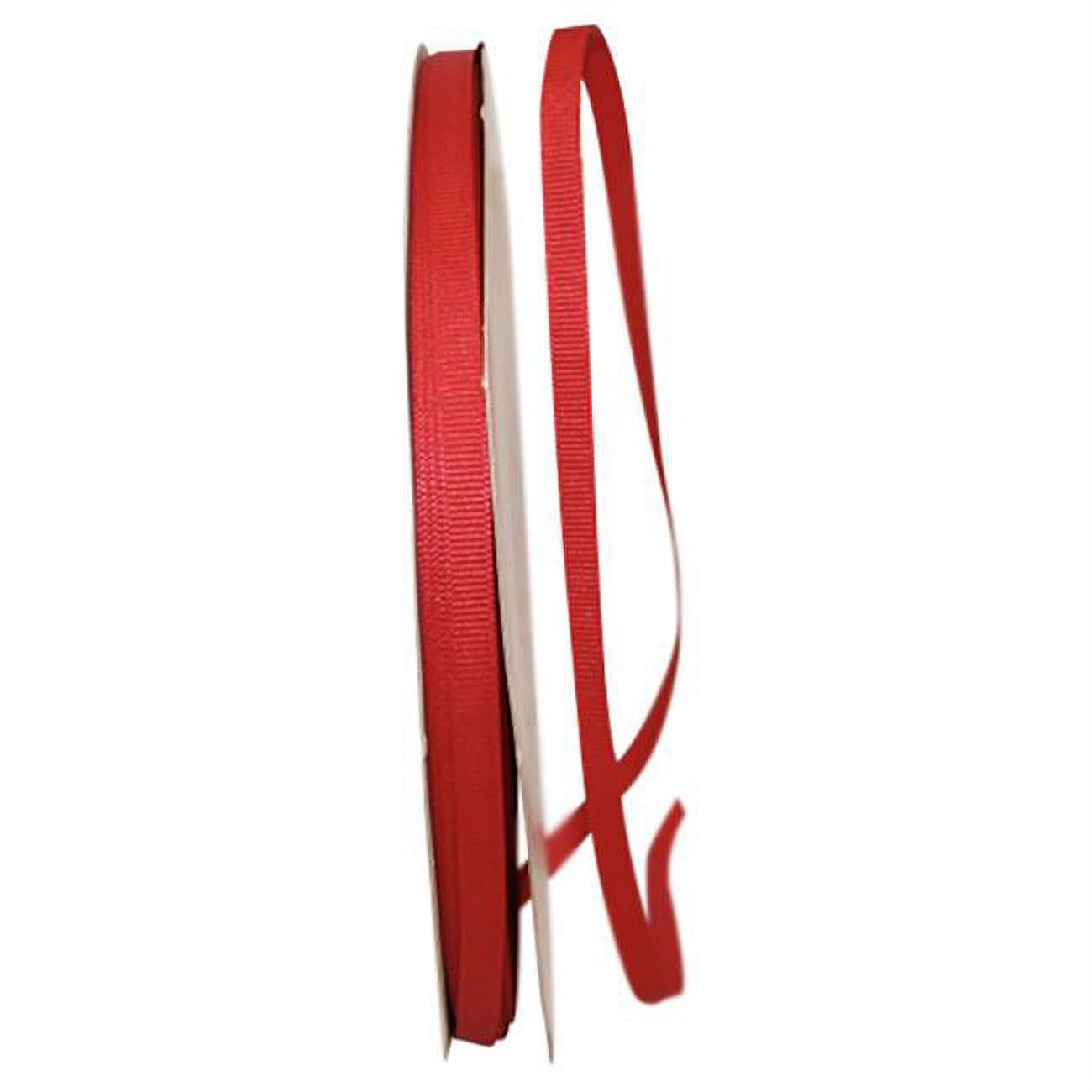 Reliant Ribbon - 5200-065-01C, Grosgrain Texture Ribbon, Red, 1/4 Inch ...