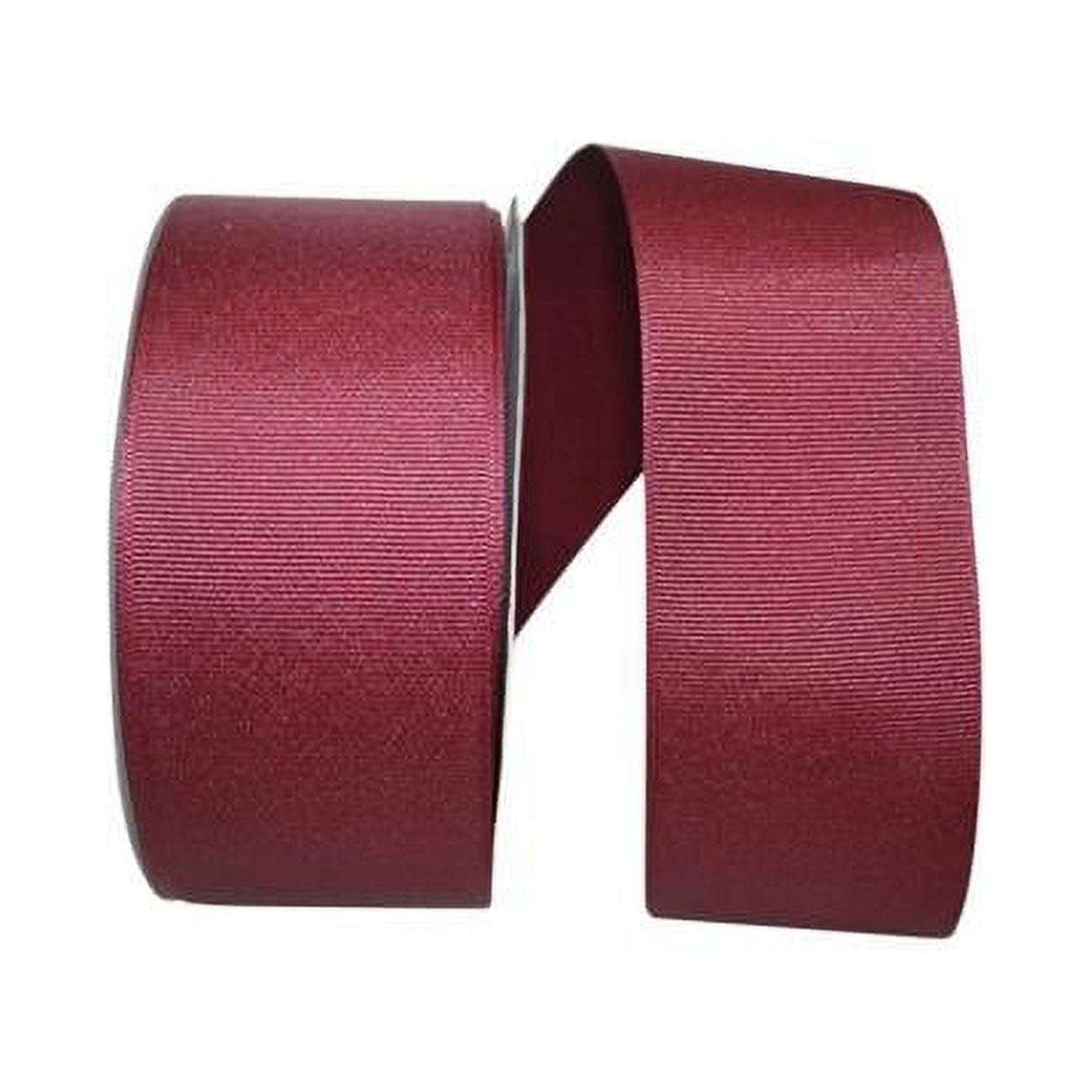 Reliant Ribbon - 5200-090-16K, Grosgrain Texture Ribbon, Burgundy, 2-1/ ...