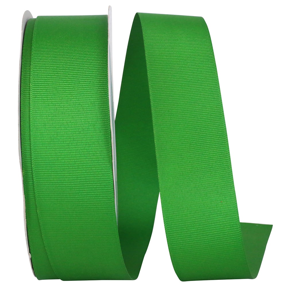 Reliant Ribbon - 5200-510-09K, Grosgrain Texture Ribbon, Emerald, 1-1/2 ...
