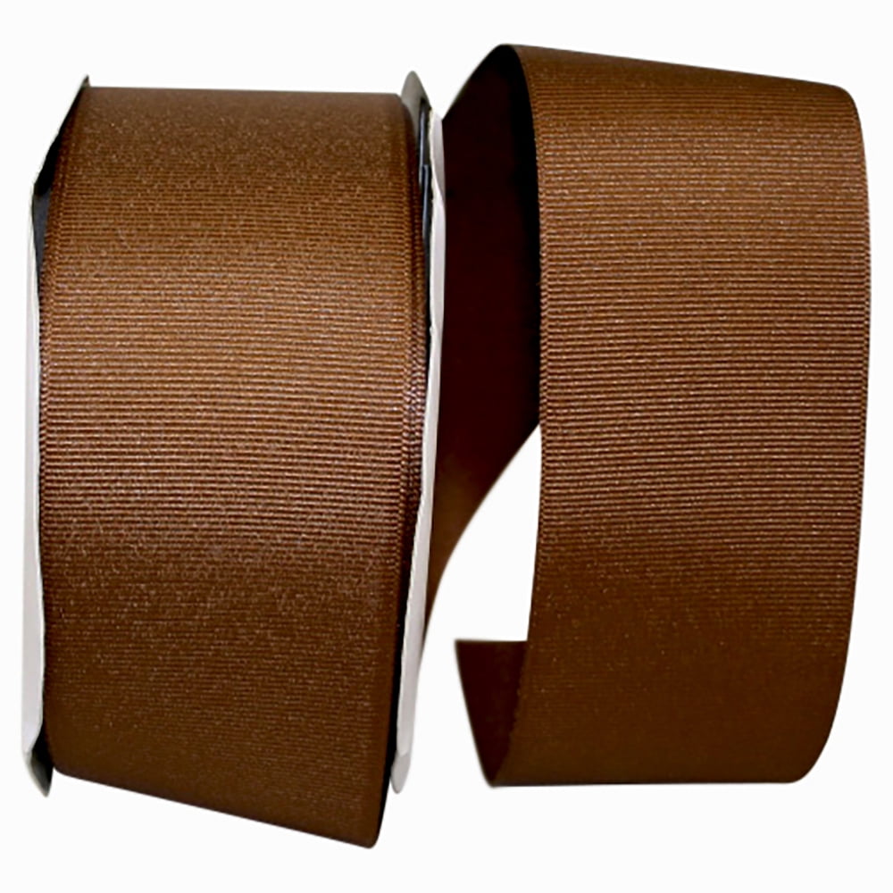 Reliant Ribbon - 5200-706-16K, Grosgrain Texture Ribbon, Light Brown, 2 ...