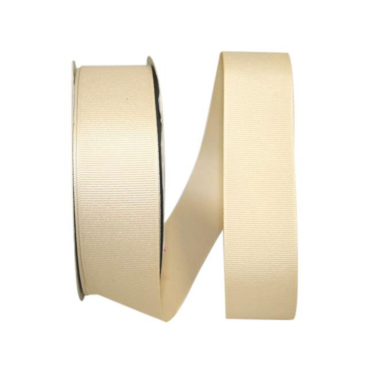 Reliant Ribbon - 5200-750-09K, Grosgrain Texture Ribbon, Natural, 1-1/2 ...