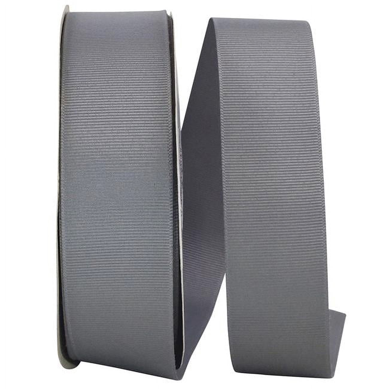 Reliant Ribbon - 5200-900-40K, Grosgrain Texture Ribbon, Grey, 3 Inch ...