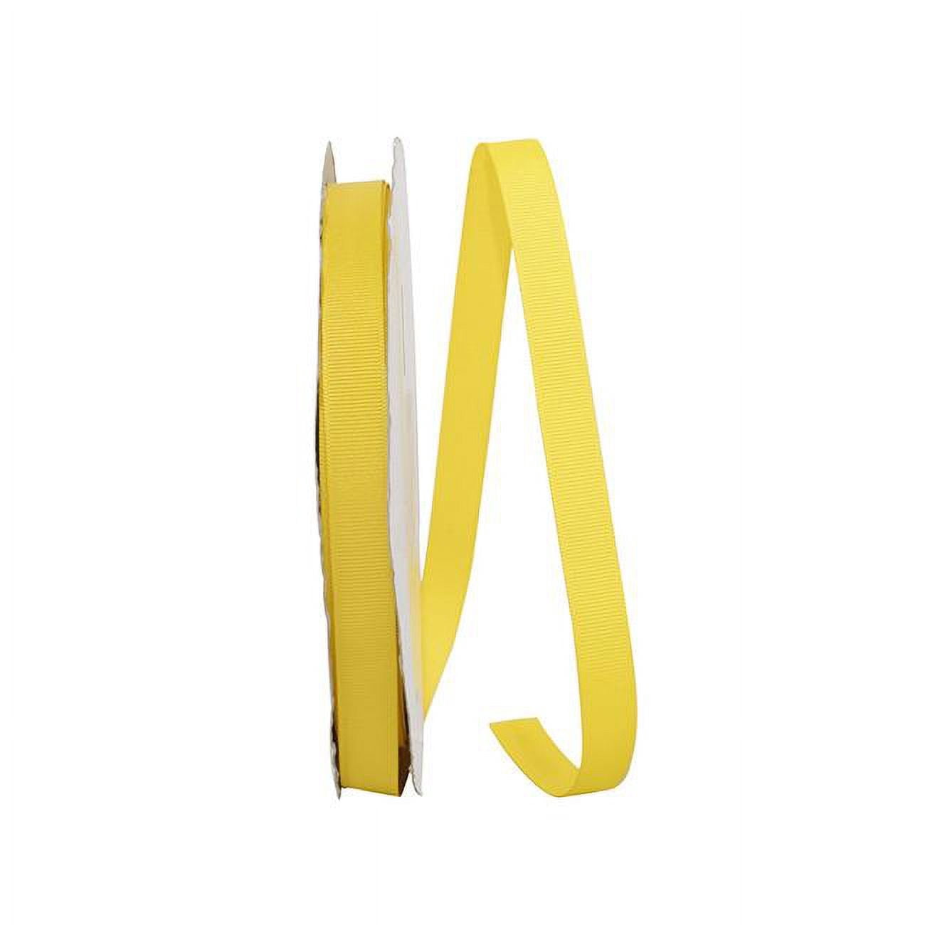 Reliant Ribbon - 5200-927-03C, Grosgrain Texture Ribbon, Maize, 5/8 ...