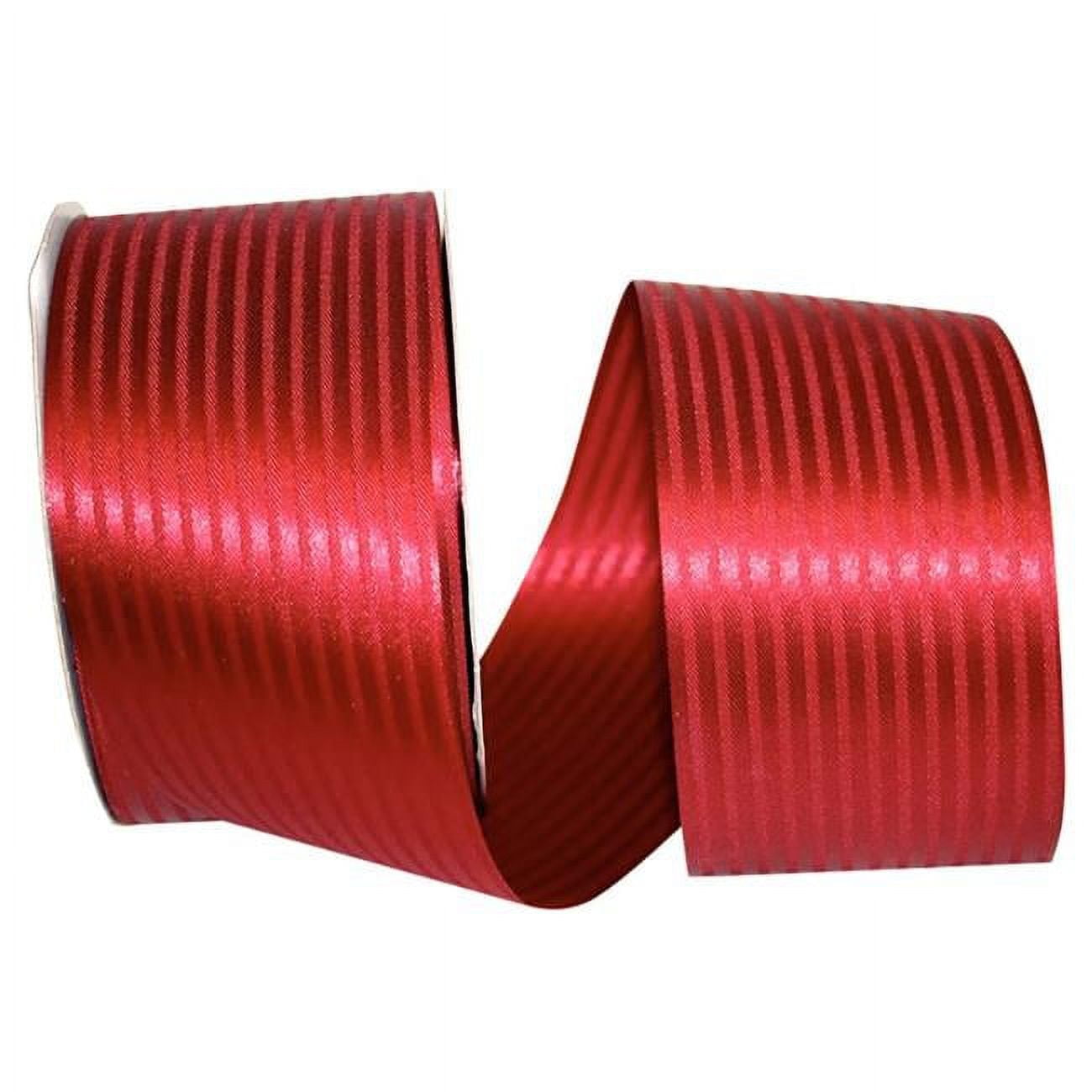 Reliant Ribbon - 5800-908-40K, Tuxedo Stripes Ribbon, Scarlet, 2-1/2 ...