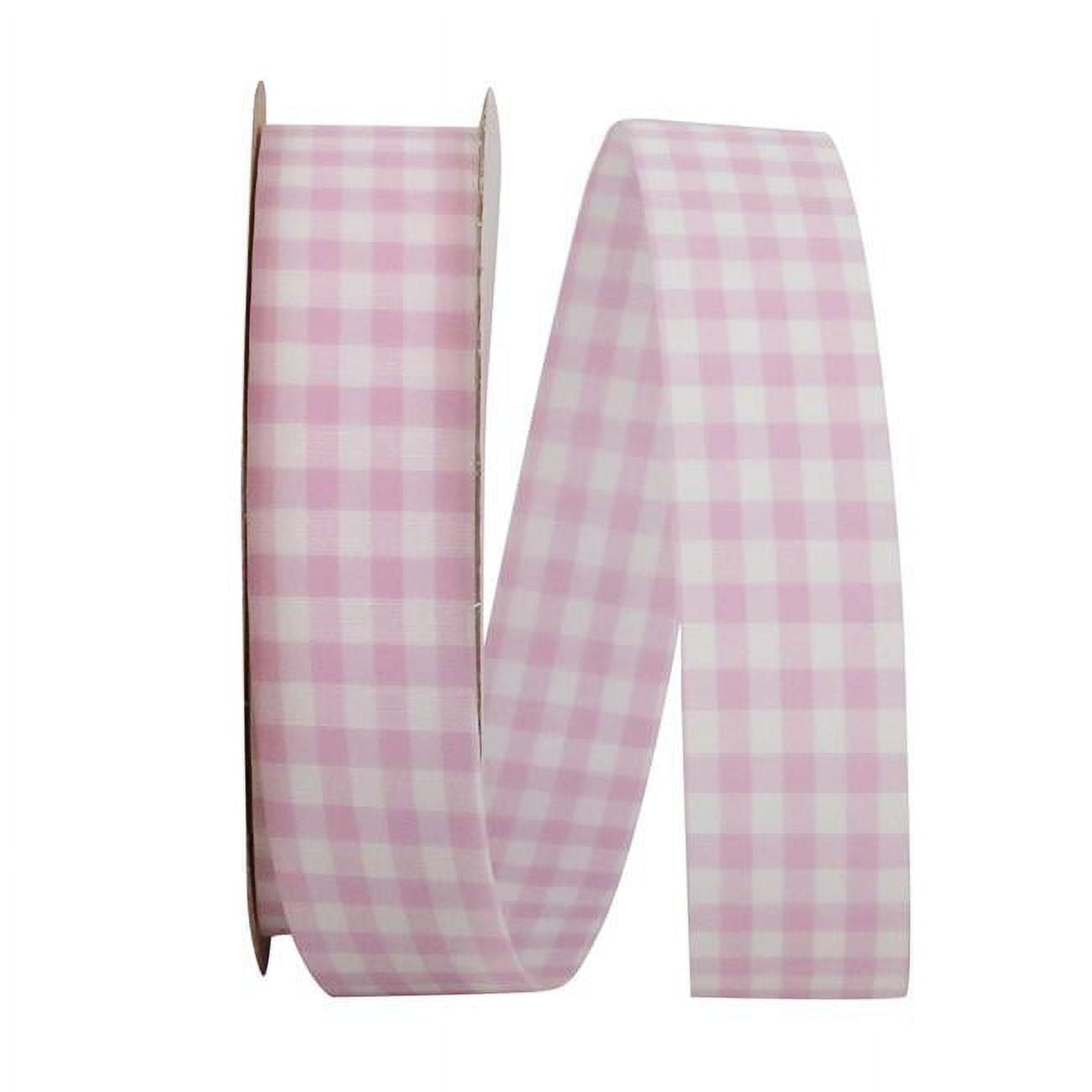 Reliant Ribbon - 7101-168-05J, Gingham Check Ribbon, Powder Pink, 7/8 ...
