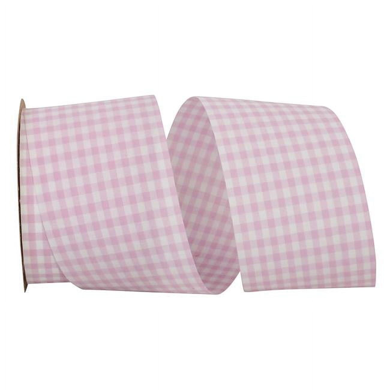 Reliant Ribbon - 7101-168-40J, Gingham Check Ribbon, Powder Pink, 2-1/2 ...
