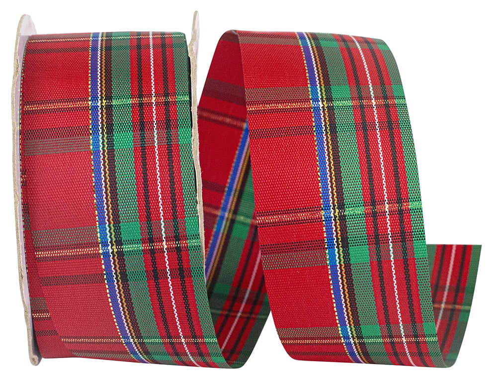 Reliant Ribbon - 9130-001-09J, Regalia Plaid Ribbon, Multi, 1-3/8 Inch ...