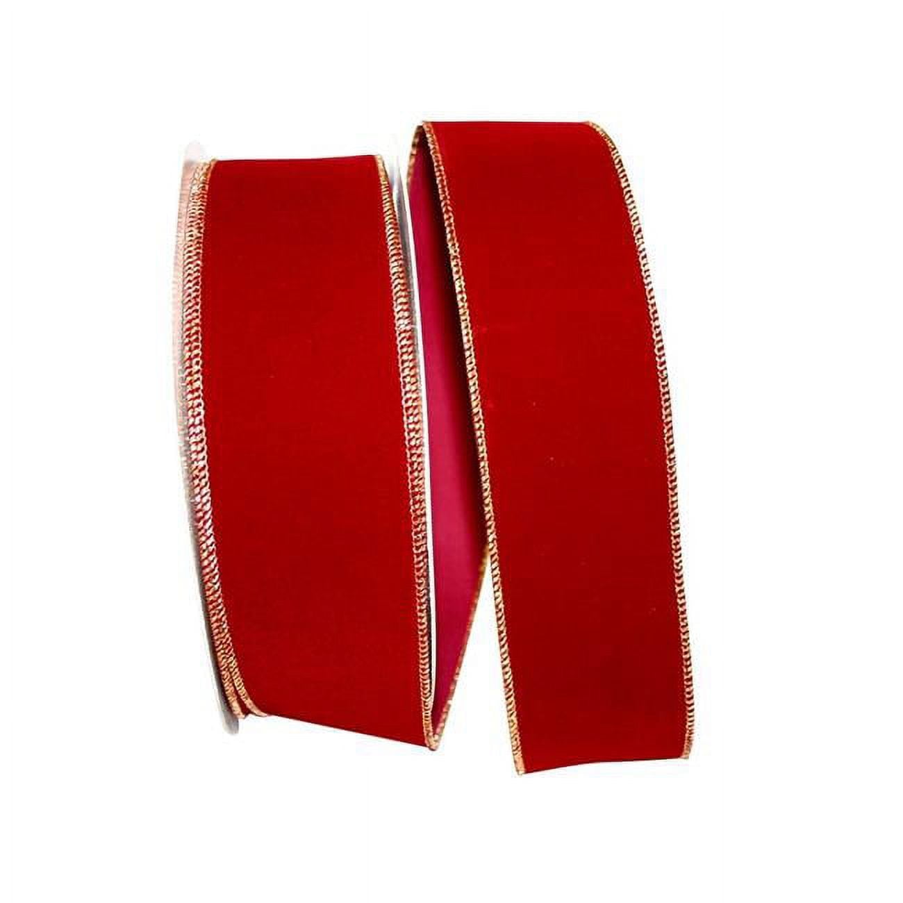 Reliant Ribbon - 92270W-096-40K, Velvet Value Fabric Backed Wired Edge ...
