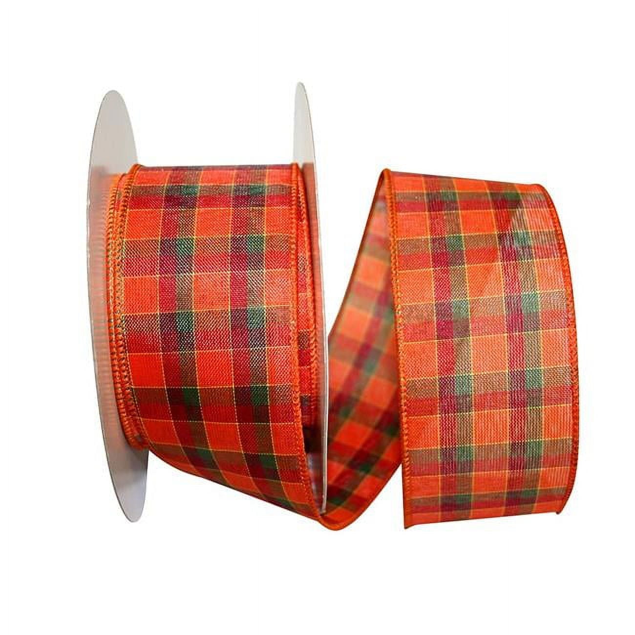 Reliant Ribbon - 92298W-001-40K, Alford Plaid 3 Value Wired Edge Ribbon ...