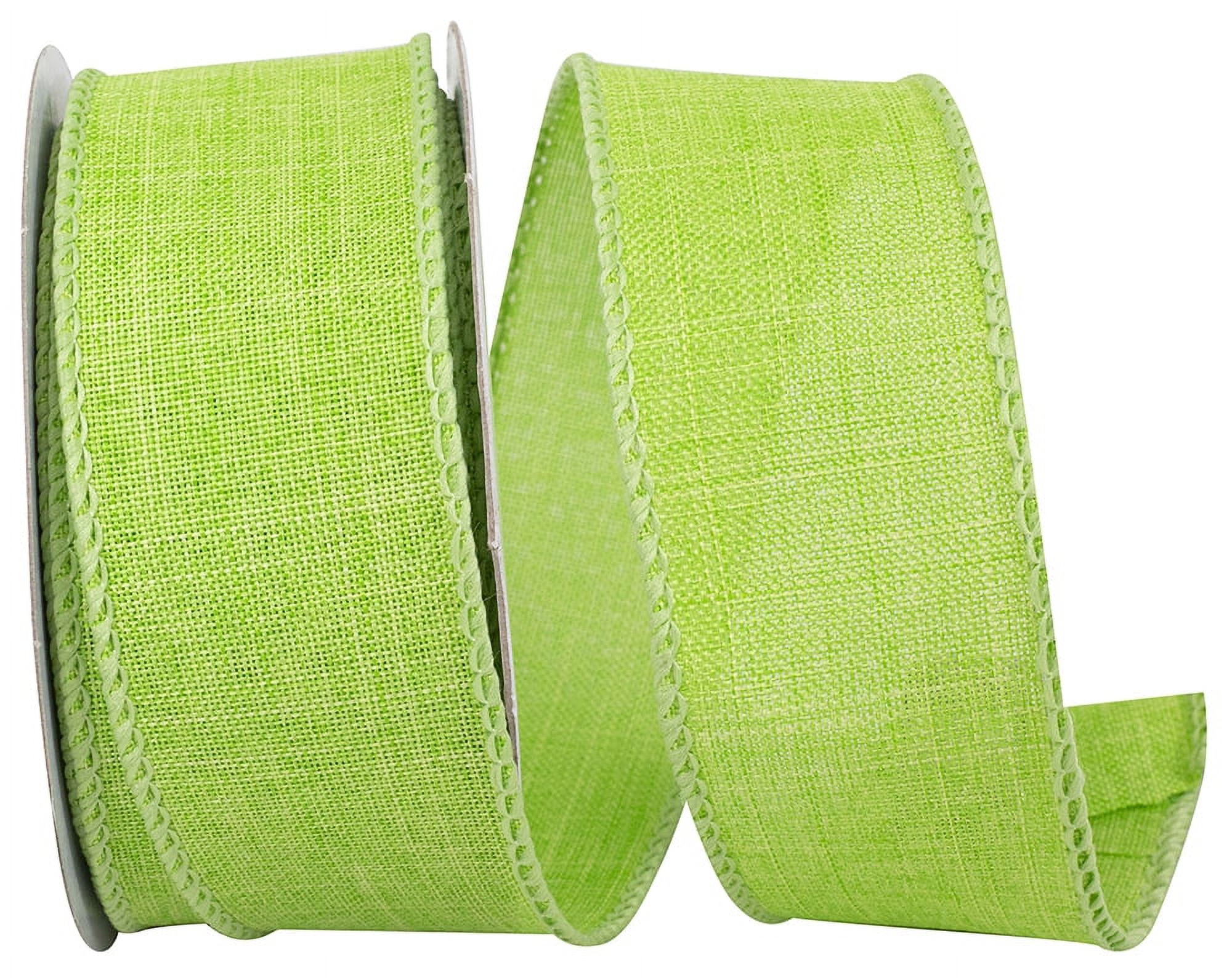 Reliant Ribbon - 92573W-204-09F, Everyday Linen Value Wired Edge Ribbon ...