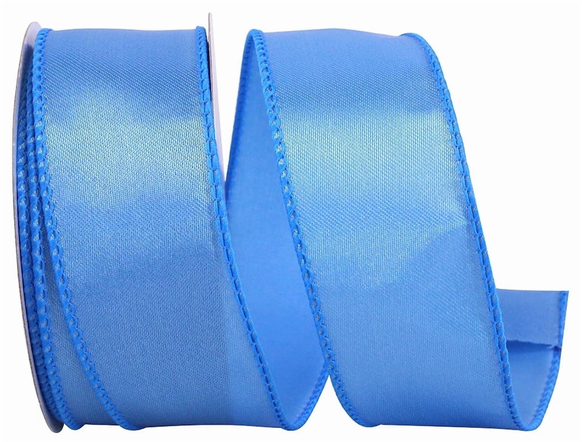 Reliant Ribbon - 92575W-052-09F, Satin Value Wired Edge Ribbon, Light ...