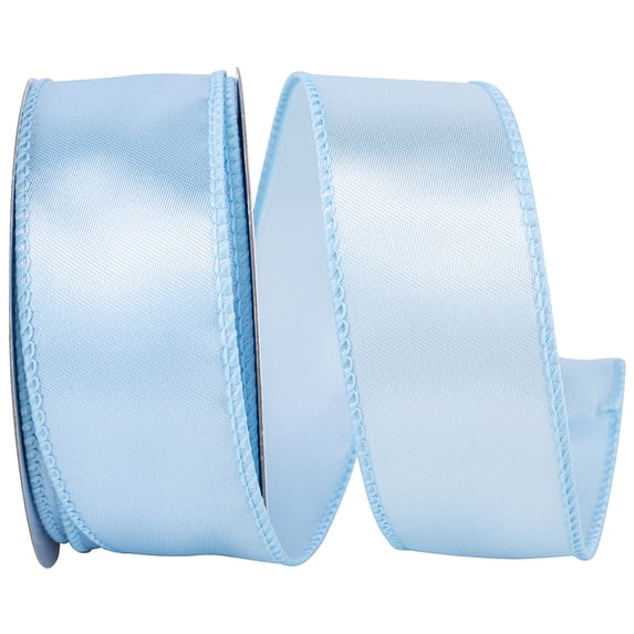 Reliant Ribbon - 92575W-311-09F, Satin Value Wired Edge Ribbon, Pale ...