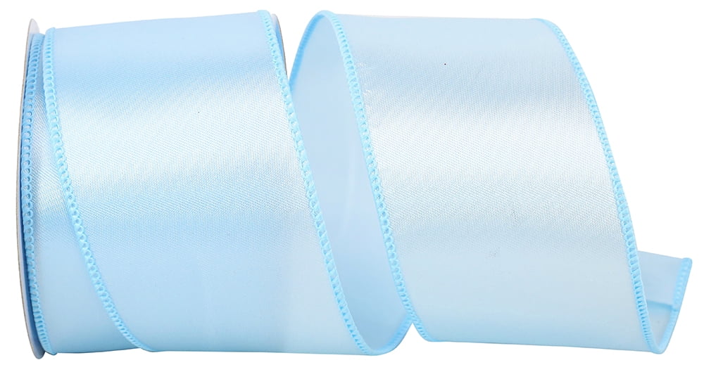 Reliant Ribbon - 92575W-311-40F, Satin Value Wired Edge Ribbon, Pale ...