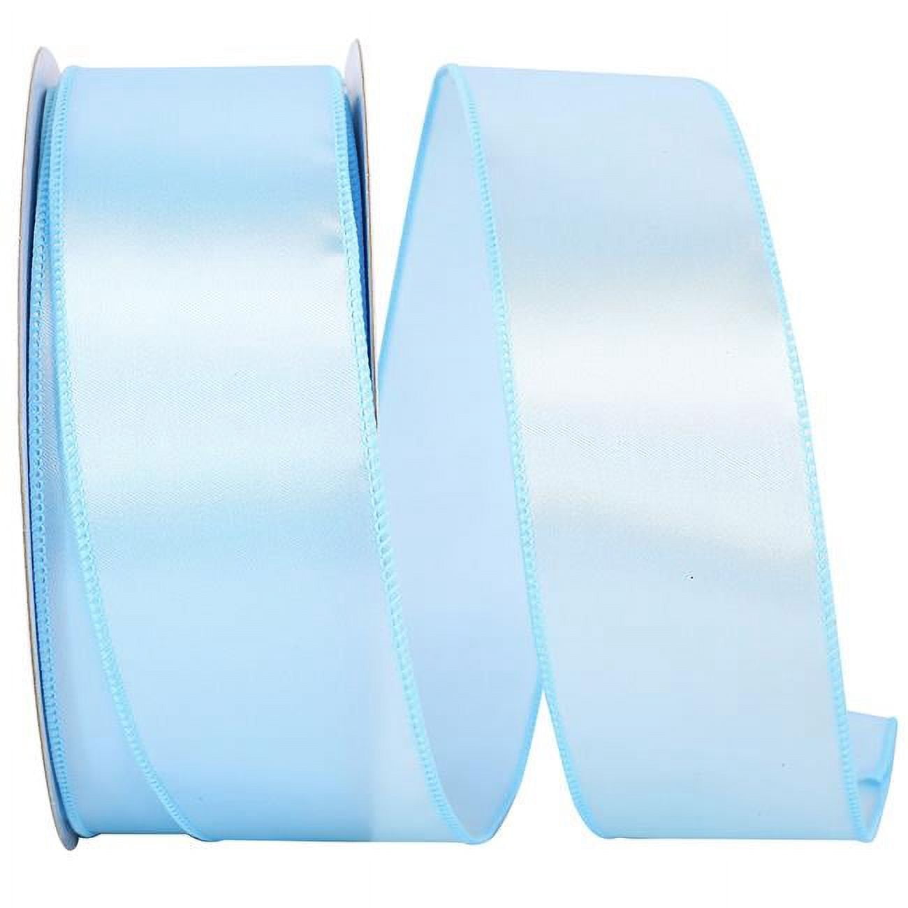 Reliant Ribbon - 92575W-311-40K, Satin Value Wired Edge Ribbon, Pale ...