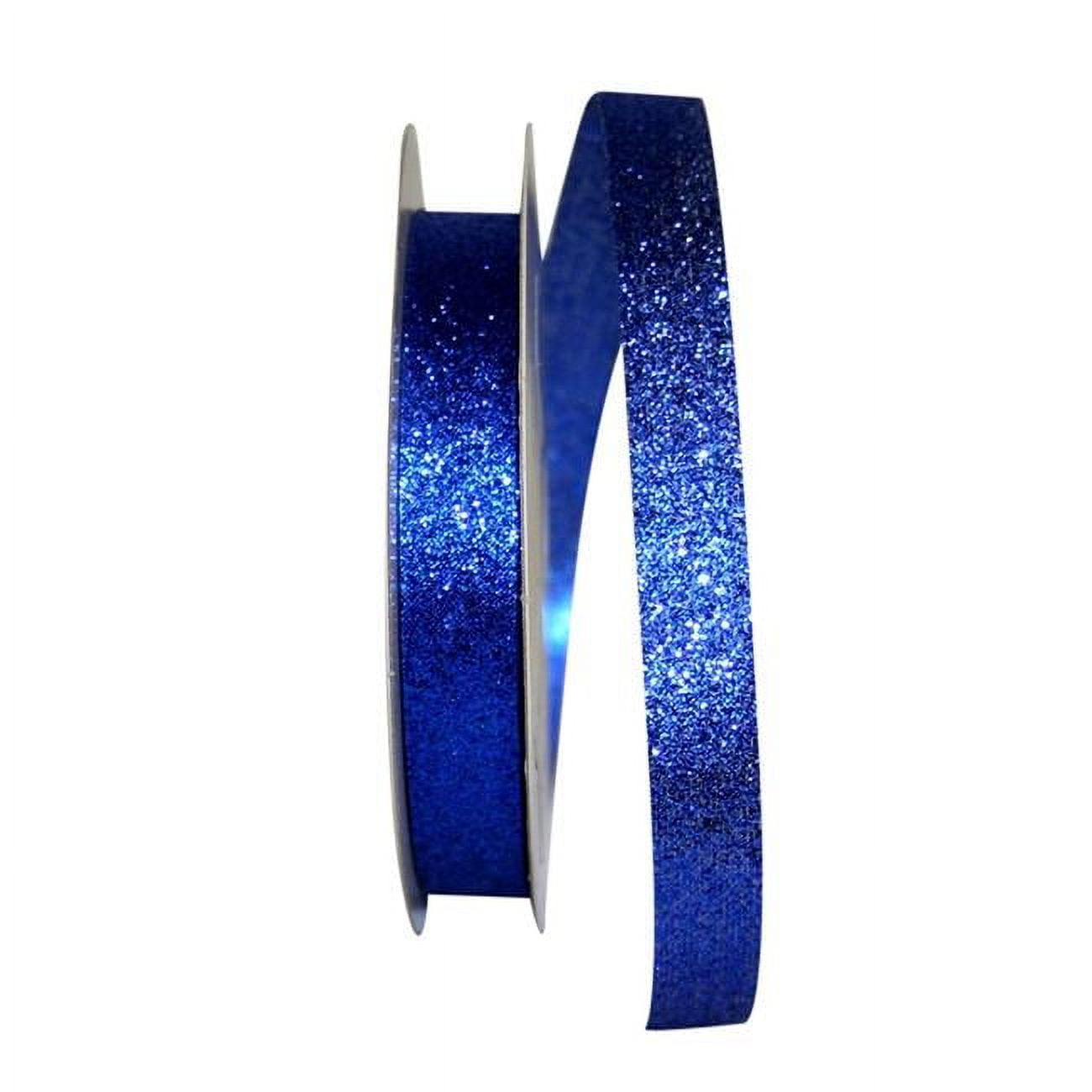 Reliant Ribbon - 92832-050-03J, Glitter All Rd Ribbon, Royal, 5/8 Inch ...