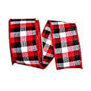 Reliant Ribbon - 92989W-937-40F, Cabin Natural Woolen Buffalo Check ...