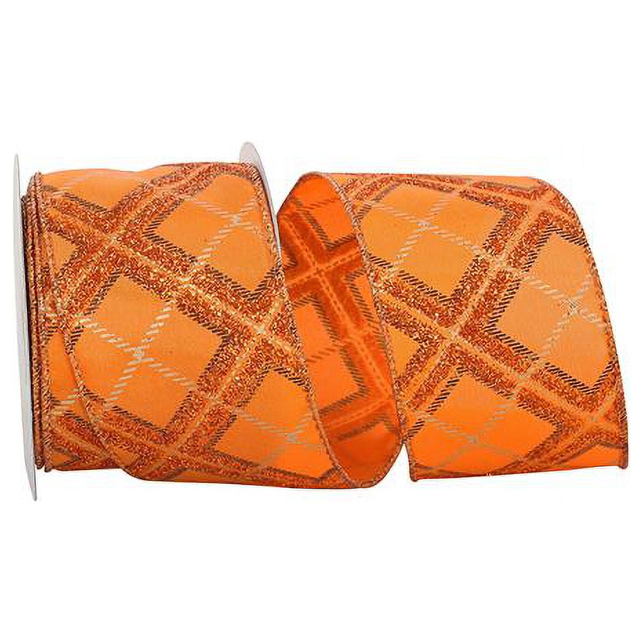 Reliant Ribbon - 93021W-058-40F, Sunset Glitter Lattice Wired Edge ...