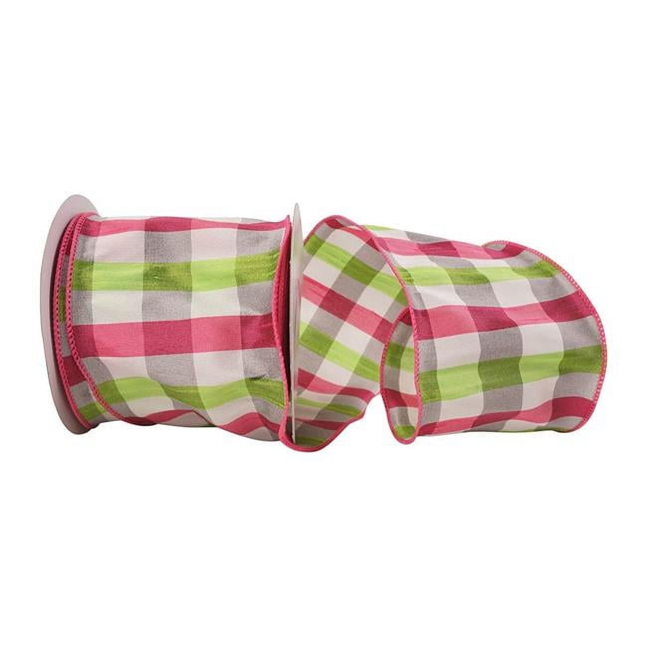 Reliant Ribbon - 93126W-777-10F, Check Dupioni Colors Wired Edge Ribbon ...