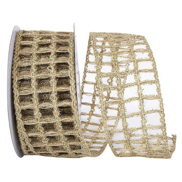 Reliant Ribbon - 92575W-052-09K, Satin Value Wired Edge Ribbon, Light ...