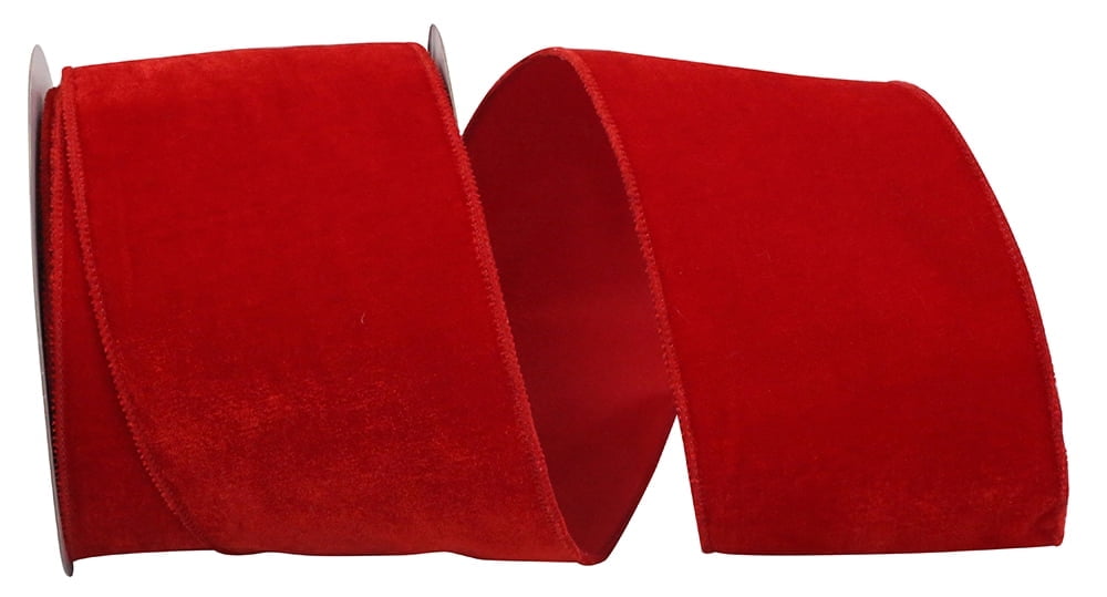 Reliant Ribbon - 93592W-065-10F, Regal Velvet Plush Wired Edge Ribbon ...