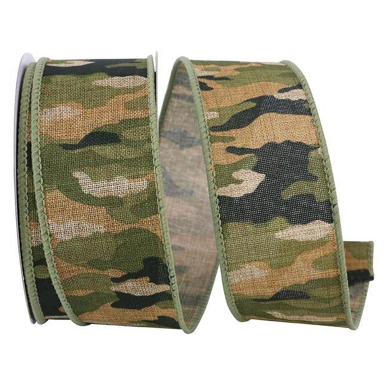 Reliant Ribbon - 93758W-001-09F, Camouflage 4 Wired Edge Rd Ribbon ...