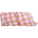 Reliant Ribbon - 93827W-677-10F, Ribbon, Pink/gold, 4 Inch, 10 Yards ...