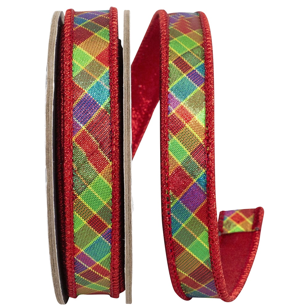 Reliant Ribbon - 94402W-001-05D, Ribbon, Multi, 7/8 Inch, 5 Yards ...