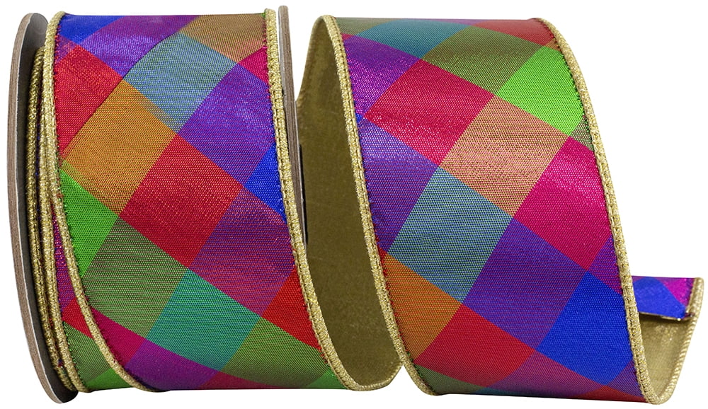 Reliant Ribbon - 94436W-001-40D, Ribbon, Multi, 2-1/2 Inch, 5 Yards ...