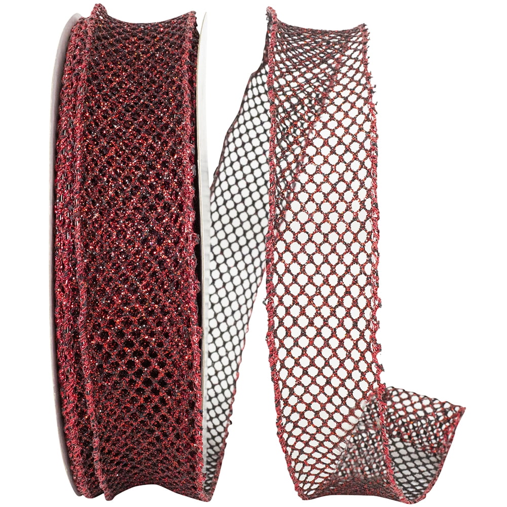 Reliant Ribbon - 97713W-908-09J, Ribbon, Scarlet, 1-1/2 Inch, 25 Yards ...