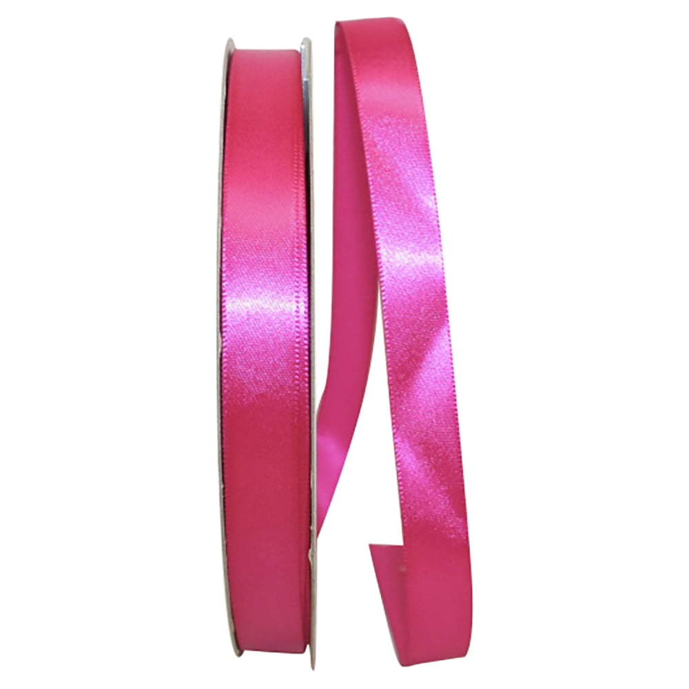 Reliant Ribbon Single Face Satin All Occasion Azalea Pink Polyester ...