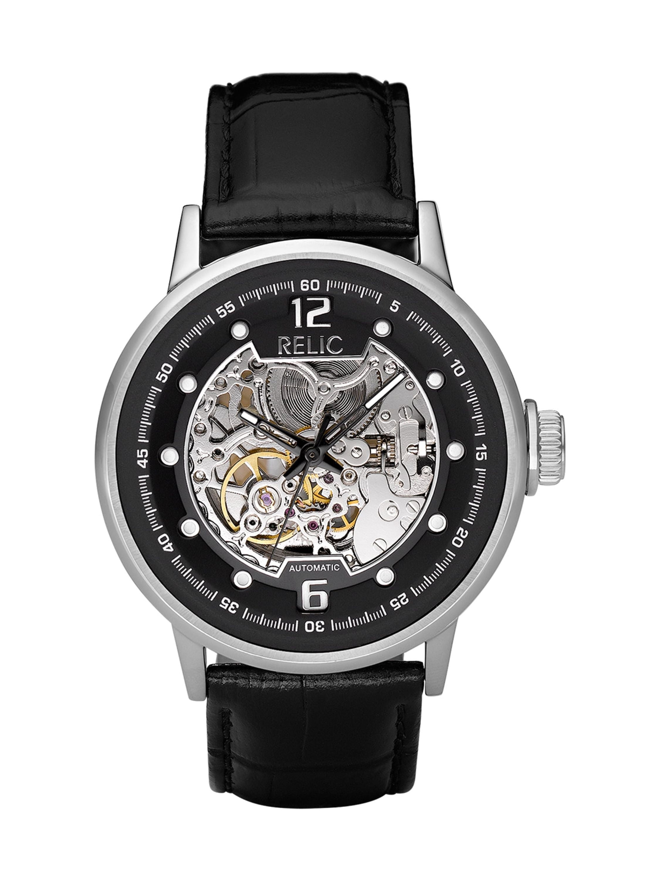 Relic By Fossil Men's Damon Automatic Stainless Steel Watch with ...